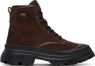 Karl Lagerfeld Schn&uuml;rstiefeletten Trekka NFT KL25252 Schwarz