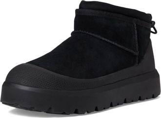 UGG Herren Cl Ultra Mini Weather Hybrid Fashion Boot, Schwarz/Schwarz, 43 EU