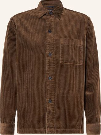 Strokesman's Strokesmans Cordhemd Regular Fit braun