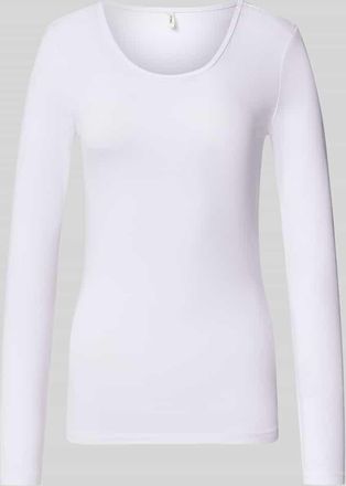 Only Modern Fit T-Shirt aus Baumwoll-Mix Modell LIVE LOVE