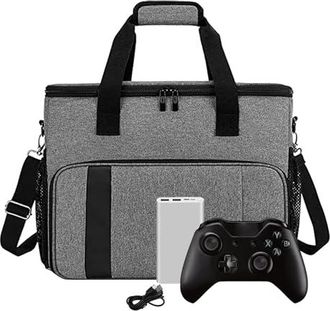 Generic Sac &agrave; bandouli&egrave;re pour console de jeu - Housse de protection rembourr&eacute;e pour ordinateur portable, sac &agrave; bandouli&egrave;re | Mallette de transport pour ordin