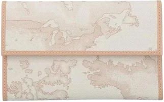 Alviero Martini 1A Classe Femme, Accessoires, Blanc, Taille: ONE Size Large Geo Wallet