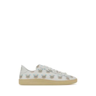 Valentino Garavani Printed Leather Sneakers - - Shoes - Herren - Wei&szlig; - 42 1/2 EU