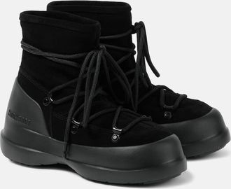 Moon Boot Schneestiefel Luna Low aus Veloursleder