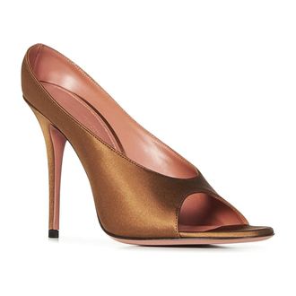 Amina Muaddi Femme, Chaussures, Brun, Taille: 39 1/2 EU Anok Slipper 105