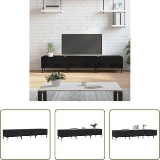 vidaXL vidaXL Schrank f&uuml;r Wohnzimmer - TV-Schrank Schwarz 150x36x30 cm Holzwerkstoff