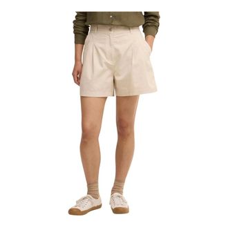 Barbour Femme, Shorts, Beige, Taille: 38 FR Fern Pleated Shorts