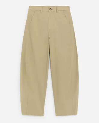 Arket Hose Mit Barrel Leg -Beige