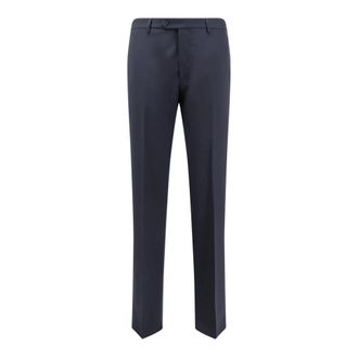 Tagliatore Homme, Pantalons, Bleu, Taille: L Pantalon en Laine vierge et Soie