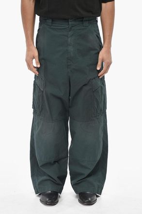 Balenciaga Cargo-Hose aus leichter Baumwolle mit weitem Bein Balenciaga