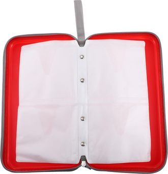 NUOBESTY Tragbare CD Tasche Slots CD DVD Aufbewahrung Organizer mit Reißverschluss Griff Platzsparend für Auto Reise Zuhause