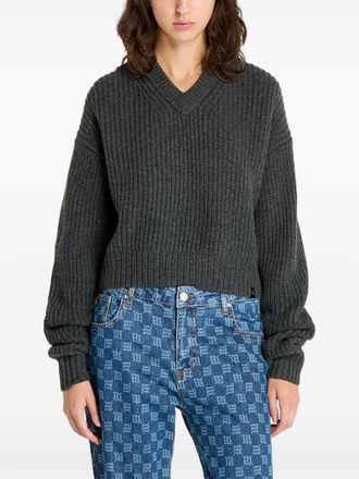 Calvin Klein Jeans pull à col v - Gris