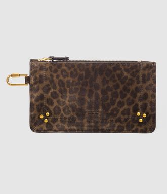 Jerome Dreyfuss Pochette Popoche S Imprim&eacute; L&eacute;opard Kaki