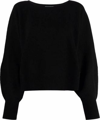 Alberta Ferretti Pull &Agrave; Col V - Noir
