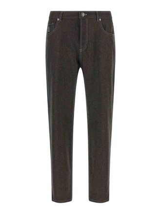 Brunello Cucinelli Pantalons D&eacute;contract&eacute;s - Gris