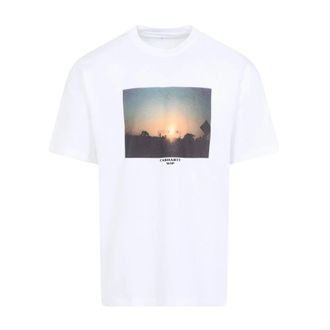 Carhartt Work in Progress Homme, Tops, Blanc, Taille: XL Warm Views T-Shirt