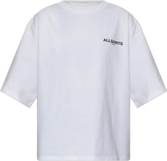 AllSaints Femme, Tops, Blanc, Taille: 40 FR Guardian Amelie Oversized T-Shirt