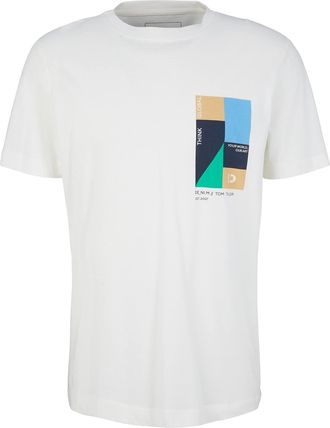 Tom Tailor Herren T-Shirt 1035582, 12906 - Wool White, M