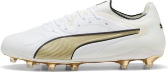 Puma Chaussure de football KING 20 ULTIMATE FG/AG Unisexe, Chaussures, Blanc, 40.5