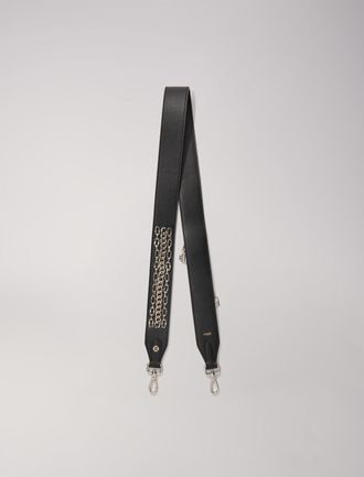 Maje Bandouli&egrave;re En Cuir - Noir - Maje