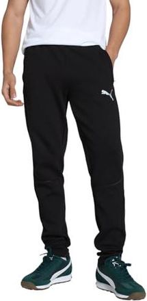 Puma Pantalon d&eacute;contract&eacute; Teamfinal tricot&eacute;, Noir Argent, S Homme