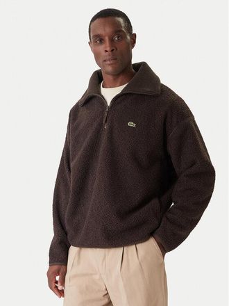 Lacoste Fleecejacke SH5500 Braun Relaxed Fit