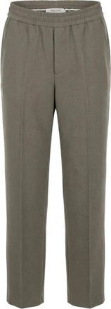 Golden Goose Homme, Pantalons, Gris, Taille: M Journey Wide Jogging Pant Pompeo Virgin Wool Chevronne