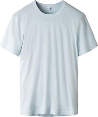 James Perse Homme, Tops, Bleu, Taille: M S/S Crew T-Shirt