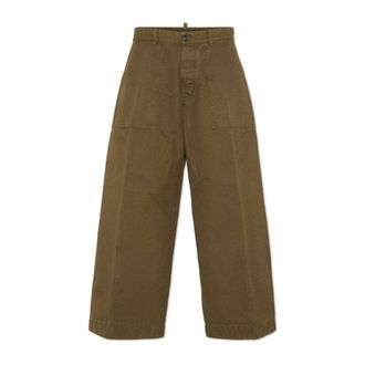 Dsquared2 Homme, Pantalons, Vert, Taille: M Pantalon Vert Décontracté