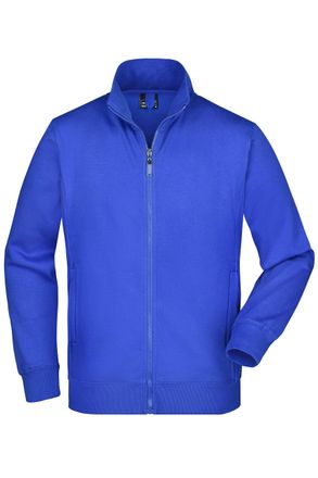 James & Nicholson Sweatjacke - Klassische Sweatjacke mit Stehkragen f&uuml;r Damen und Herren | Farbe: royal | Gr&ouml;sse: 3XL