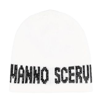 Ermanno Scervino Femme, Accessoires, Blanc, Taille: ONE Size Beanie