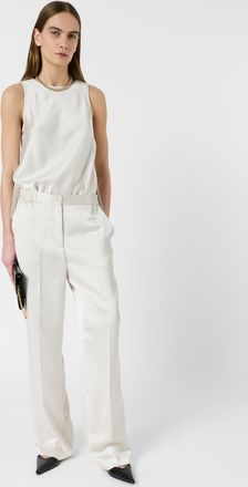 Gerard Darel Pantalon fluide en satin - AMELYA - Ecru