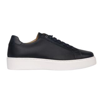 Exton Baskets en Cuir Bleu - Homme - Chaussures - Bleu - Taille: 43 EU