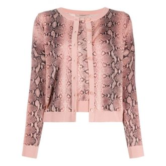 Twinset Gedruckte Strickjacke - - Knitwear - Damen - Mehrfarbig - XS