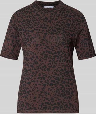 More & More T-Shirt mit Leo-Print