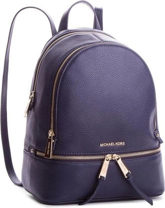 Michael Kors Femme, Sacs, Bleu, Taille: ONE Size Rhea Zip Backpack