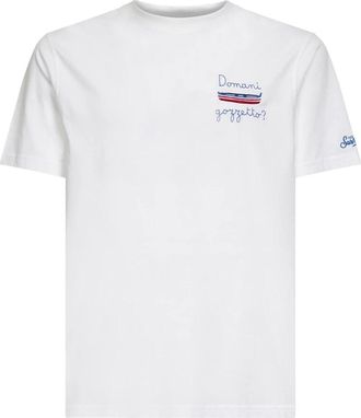 MC2 Saint Barth Homme, Tops, Blanc, Taille: L Portofino T-Shirt