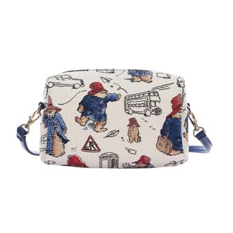 SIGNARE Classic Paddington Bear Premium Woven Tapisserie Hip Crossbody Handtasche Crossbody Bag Geldb&ouml;rse - Einheitsgr&ouml;&szlig;e ca. 21 cm (B) x 15 cm (H) x 7 cm (T)