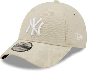 New Era NY Basecap beige 9Forty gebogener Schirm Cappie Kappe verstellbar New York Yankees - One-Size
