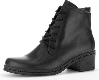 Gabor Damen Schnürstiefeletten, Frauen Schnürboots,Wechselfußbett,Best Fitting,halbstiefel,Kurzstiefel,uebergangsschuhe,schwarz,40.5 EU / 7 UK