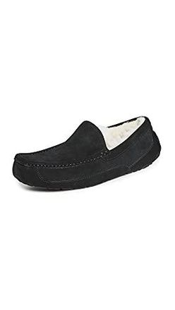 UGG Homme Ascot Slip on Slipper, Noir, 45 EU