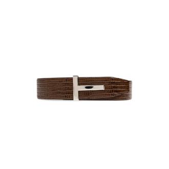 Tom Ford Homme, Accessoires, Brun, Taille: 100 CM Ceinture en cuir
