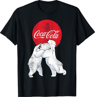 Coca Cola Ware Christmas Polar Bears Classic Logo T-Shirt