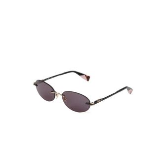 Furla Oval rahmenlose Sonnenbrille - - Accessories - Damen - Gelb - 58 MM