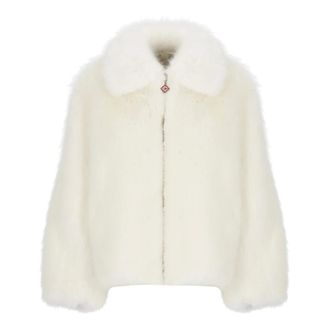 Casablanca Femme, Vestes, Blanc, Taille: 38 FR Faux Fur & Shearling Vestes