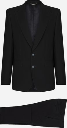 Dolce & Gabbana Anzug Martini Aus Wollstretch - Mann Anzüge Und Blazer Blau Wolle 52