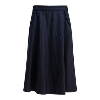 Golden Goose Femme, Jupes, Bleu, Taille: 32 FR Jupe Bleue avec &Eacute;toiles M&eacute;talliques