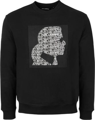 Karl Lagerfeld Homme, Sweatshirts et sweats &agrave; capuche, Noir, Taille: XL SweaT-shirt &agrave; imprim&eacute; graphique