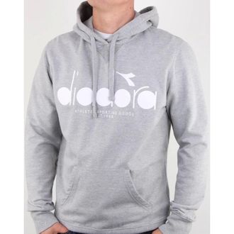 Diadora Homme, Sweatshirts et sweats &agrave; capuche, Gris, Taille: M Sweat &agrave; capuche Logo