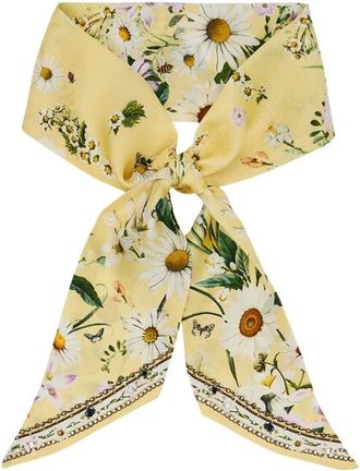 Camilla Femme, Accessoires, Jaune, Taille: ONE Size Daisy Chains Skinny Neck Scarf